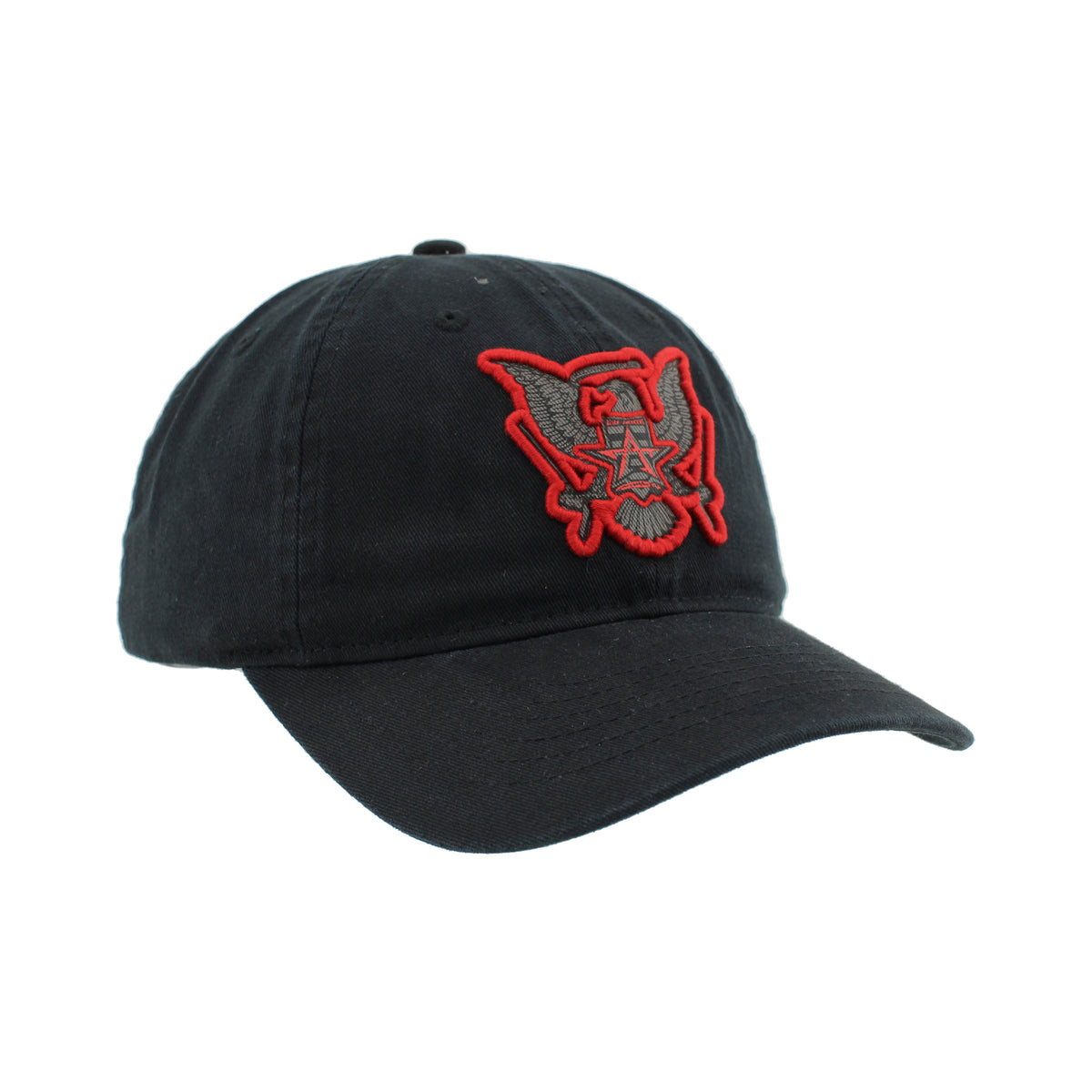 Allen Americans Zephyr Scholarship Black/Red Eagle Adjustable Hat ...