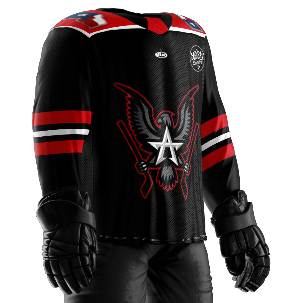 Black Replica Game Jersey without Laces 40% Off – Americans Team Store