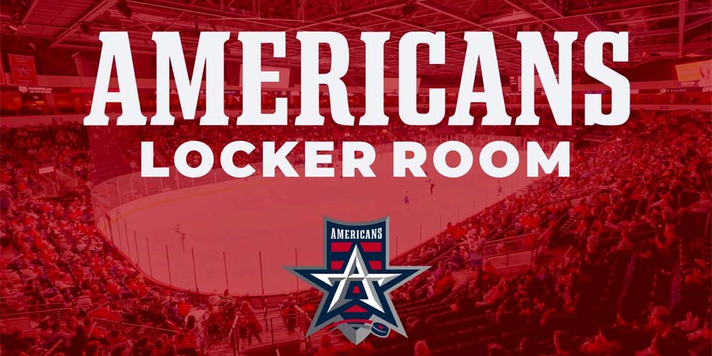 Allen Americans Athletic Knit Navy Shield Hoodie – Americans Team Store