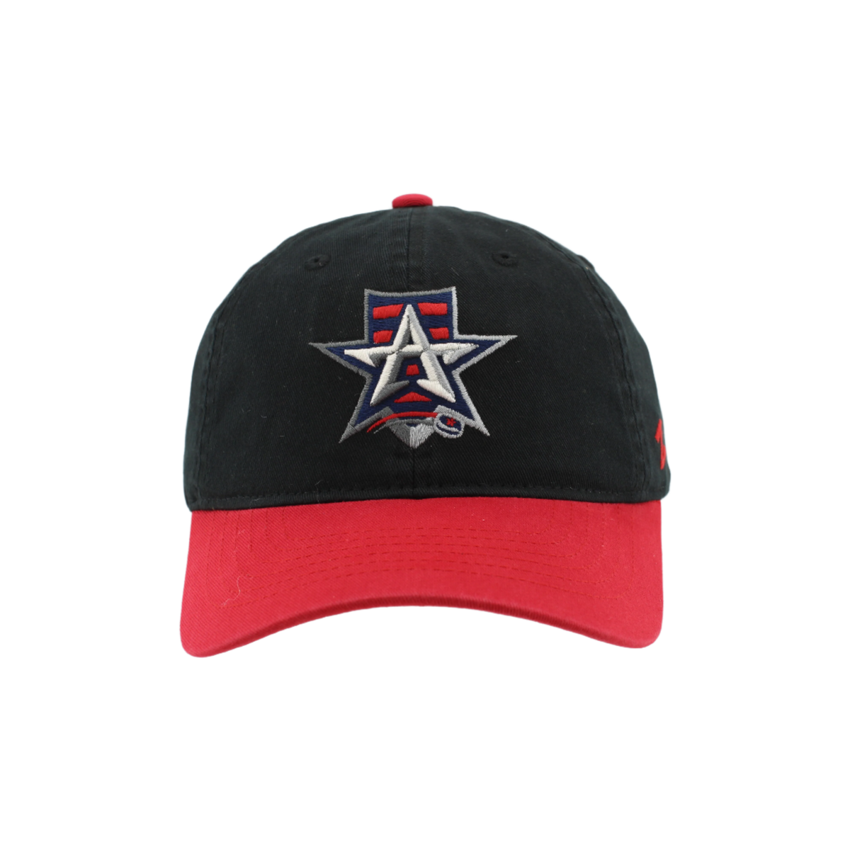 Allen Americans Zephyr Black/Red Colorblock Adjustable Hat – Americans ...